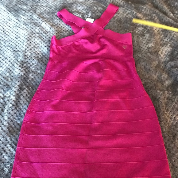 Express | Dresses | Nwt Express Sexy Hot Pink Dress Sz M | Poshmark